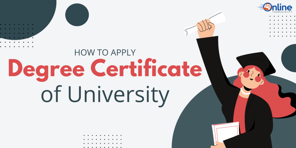 How to Submit Application for Degree Certificate