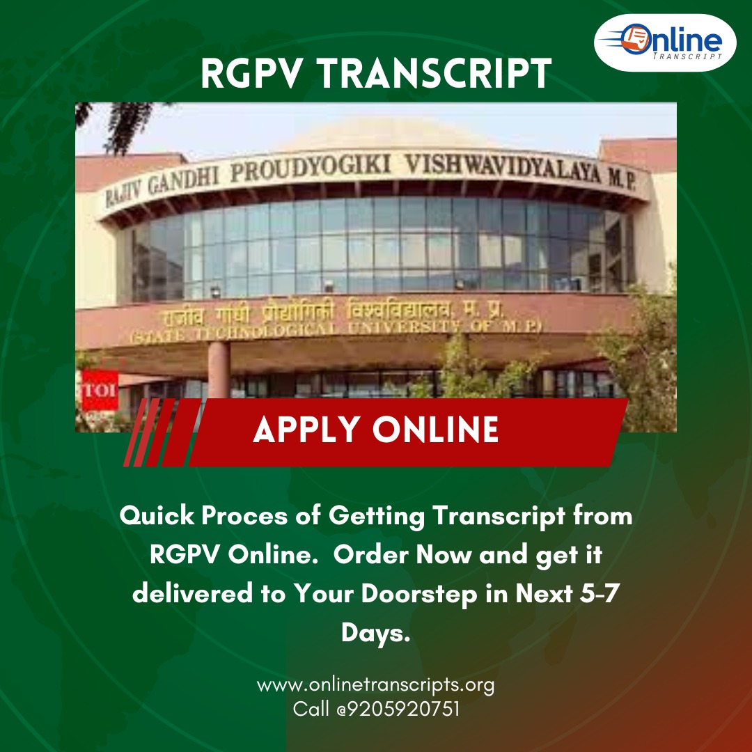 What is the procedure to get transcripts from RGPV university? - Online ...
