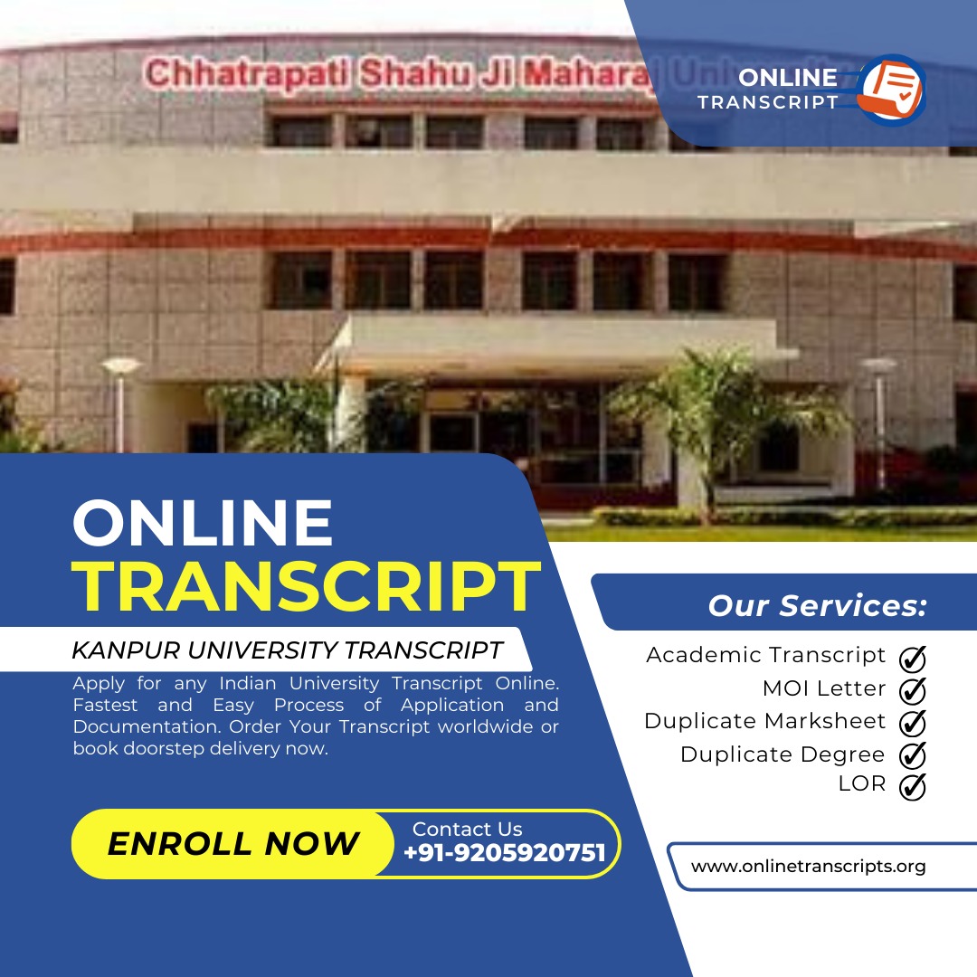 What documents are required for applying transcript from Chhatrapati ...