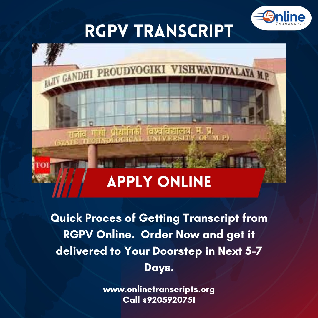 What is the procedure to get transcript from Rajiv Gandhi Proudyogiki ...
